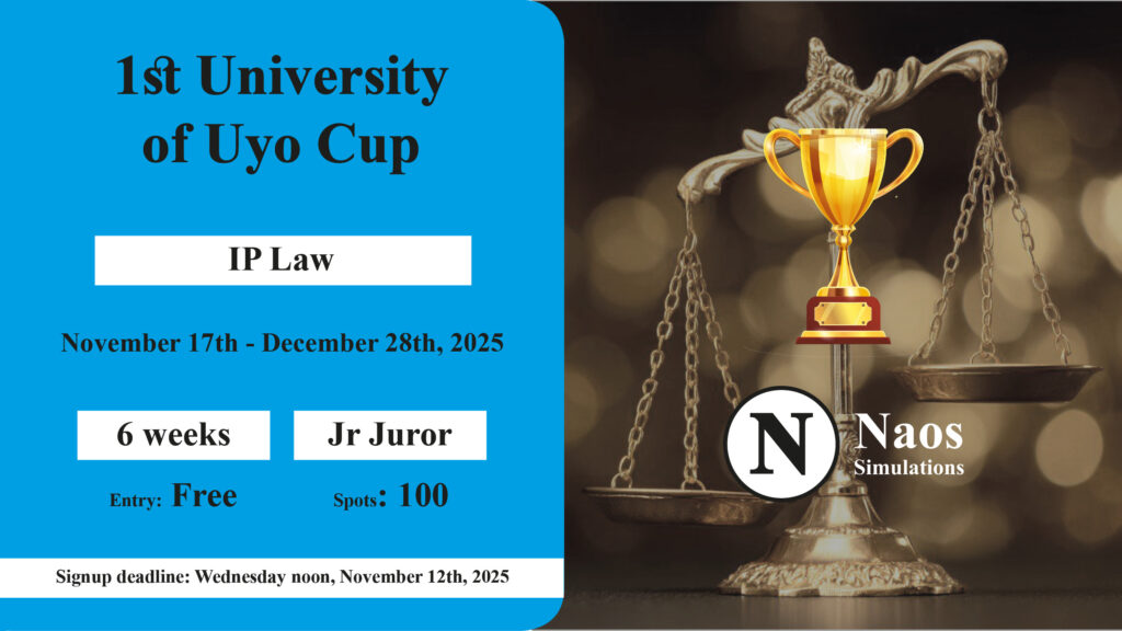 1st University of Uyo IP Law Cup - Law Simulation Game